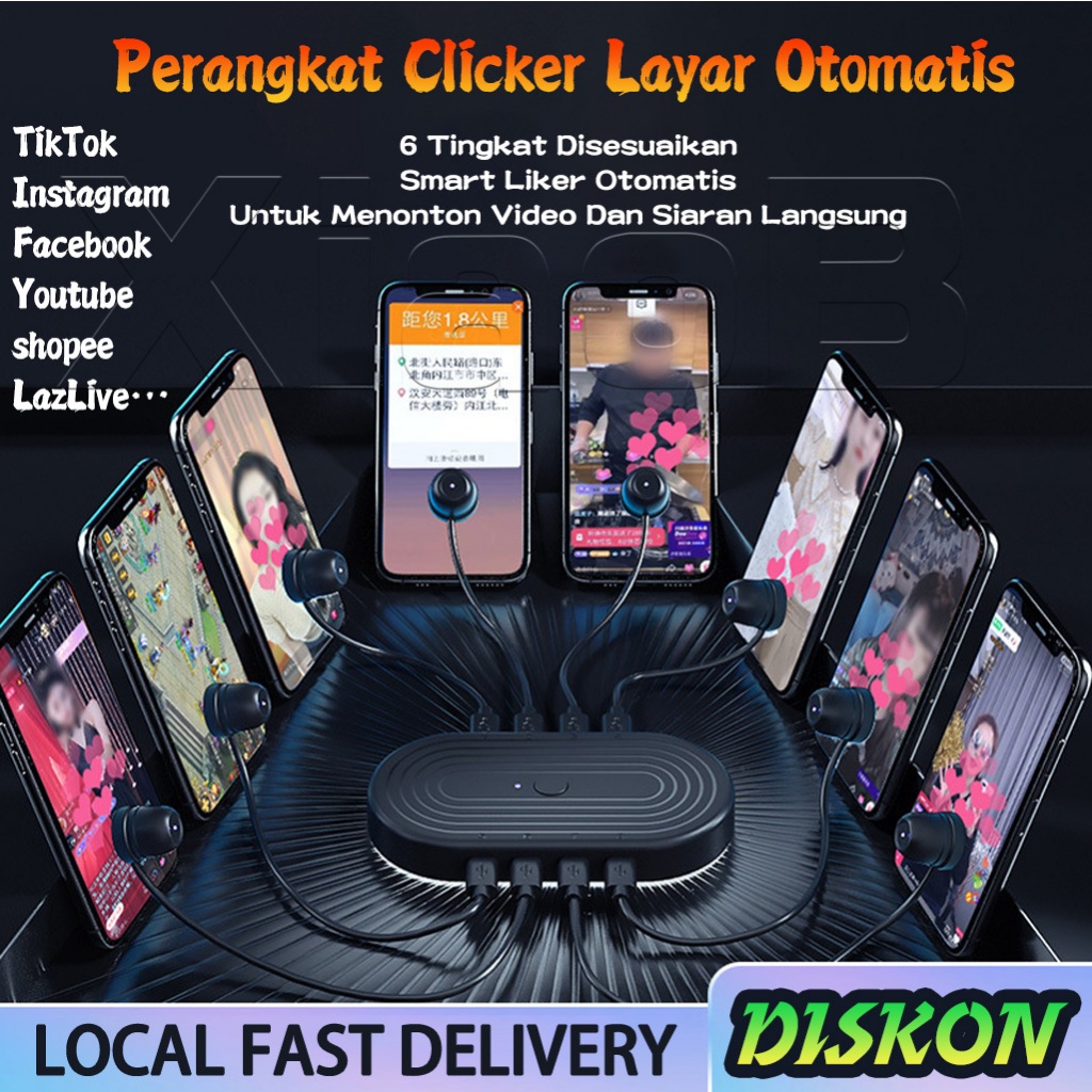 Jual Auto Clicker Tapper Clicker Otomatis Layar Alat Tap Layar hp Smart ...