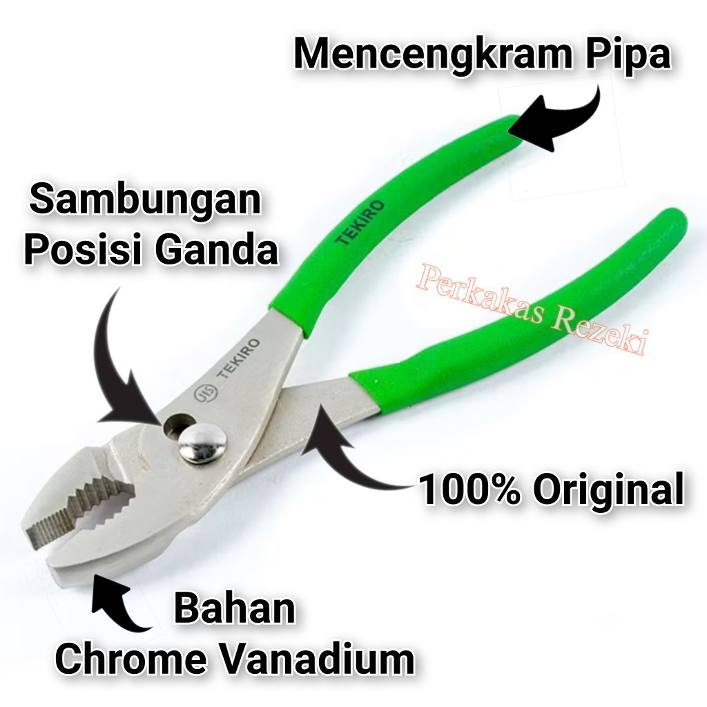 Jual TEKIRO TANG SLIP JOINT 6 8 INCH ORIGINAL TOOLS tang potong bongkar ...