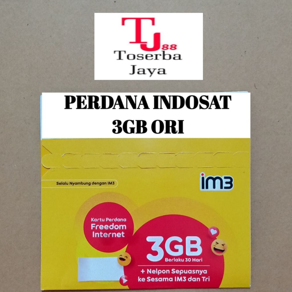 Jual PERDANA INDOSAT DATA 3GB | Shopee Indonesia