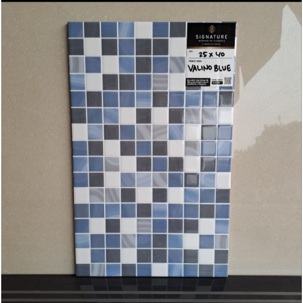 Jual KERAMIK DINDING 25X40 VALINO BLUE | GLOSSY | MULIA TILES | Shopee ...