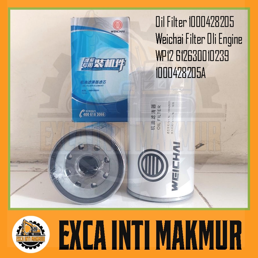 Jual Oil Filter 1000428205 Weichai Filter Oli Engine WP12 612630010239 ...
