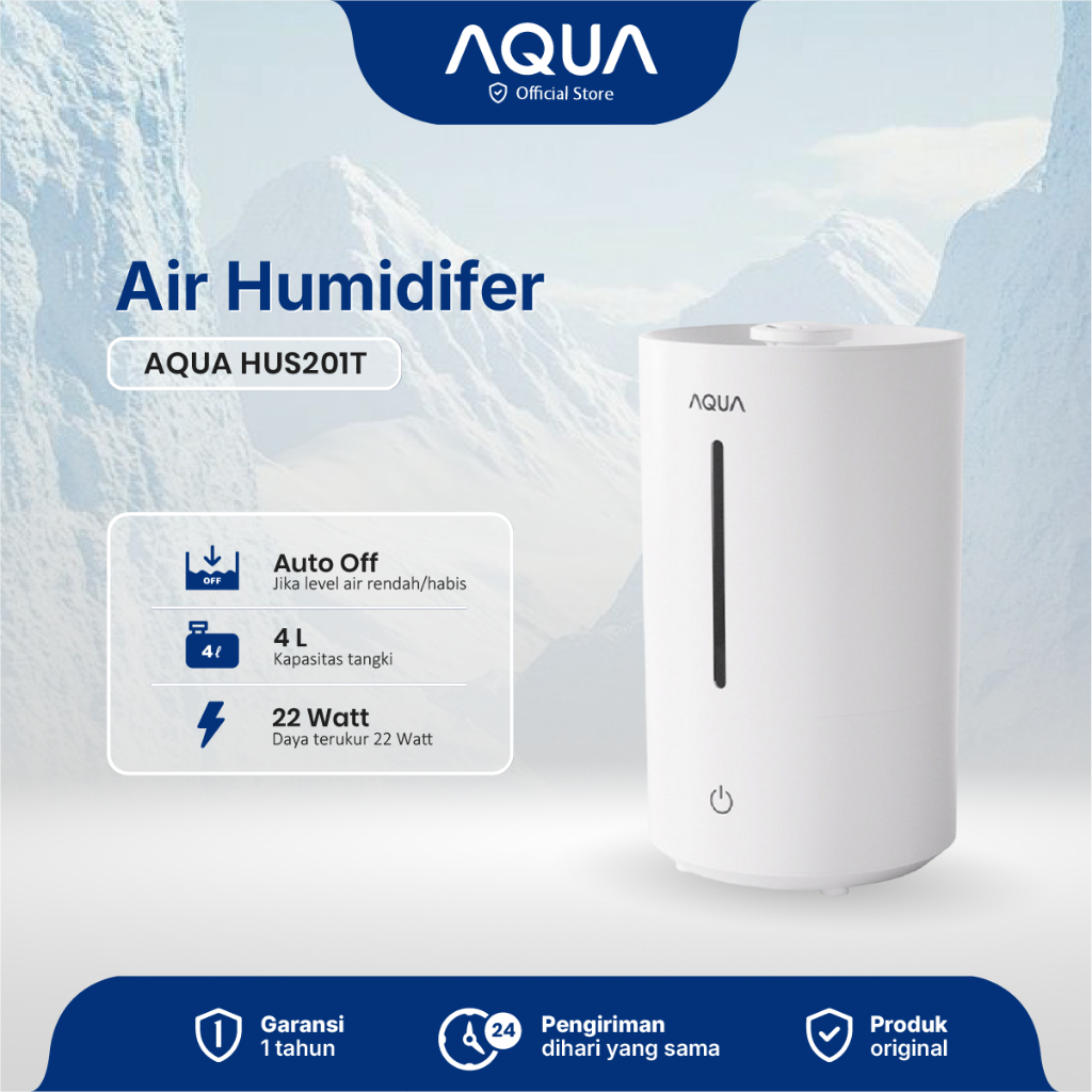 Jual AQUA HUS201T 4L Humidifier Mist Humidifier Simple Touch Control ...