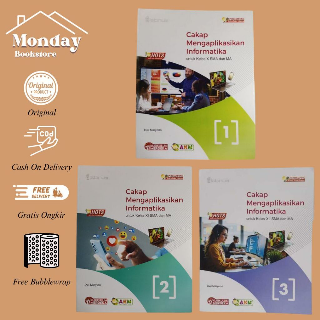 Jual TIGA SERANGKAI PLATINUM SMA - INFORMATIKA KELAS 10,11,12 SMA/MA KURIKULUM MERDEKA | Shopee ...