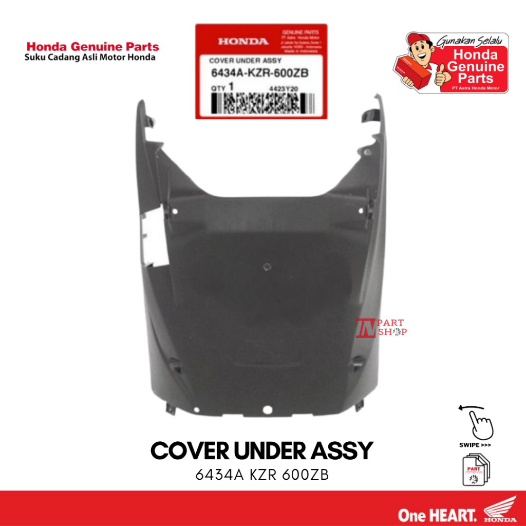 Jual Cover Dek Kolong (Cover Under Assy) – Vario 125 FI / 6434A-KZR-600ZB | Shopee Indonesia