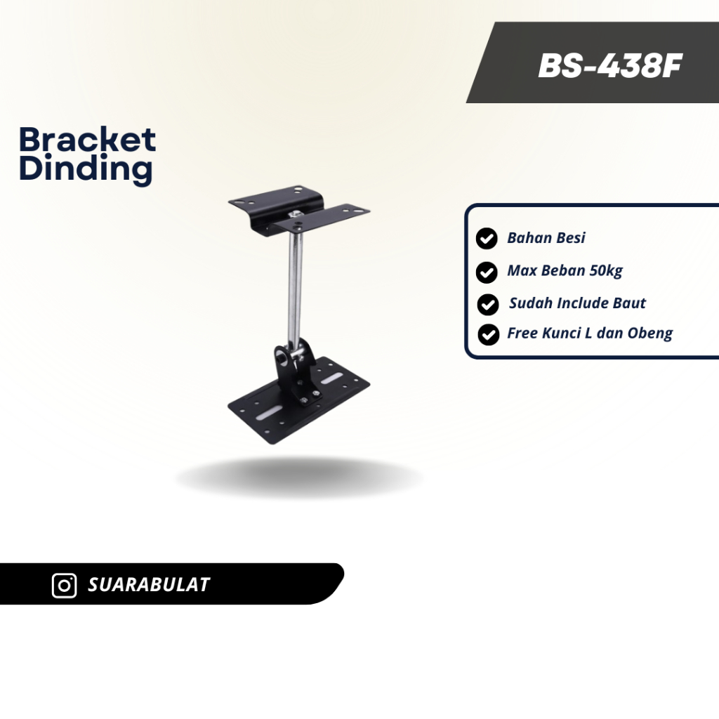 Jual Fahrenheit Bracket Speaker Bracket Tempel Dinding BS-438F Max ...