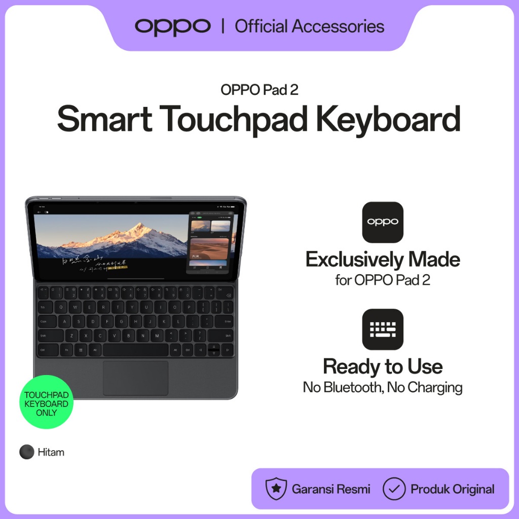 Jual OPPO Pad 2 Smart Touchpad Keyboard - OPPO Official Accessories ...