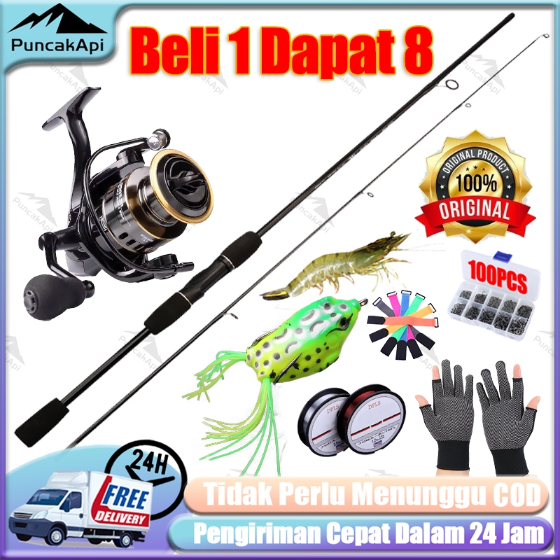 Jual 【# Beli 1 Dapat 8 #】Joran Pancing Set Pancing colokan 1.6M-2.4M EVA Handle Joran Bc Carbon ...