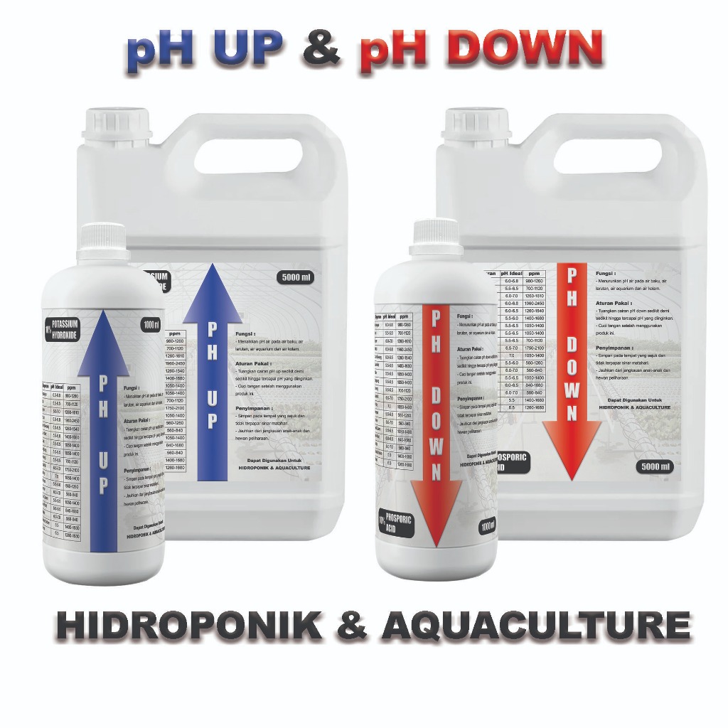 Jual pH UP & pH DOWN Hidroponik Aquaculture | Shopee Indonesia