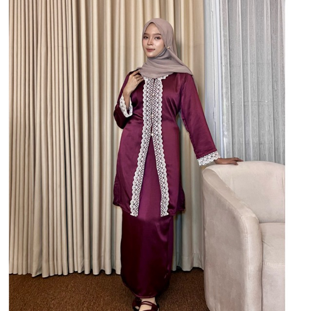 Jual Padaka Attire - KALANI SET - Set Melayu Muslim Renda Brokat Silk ...