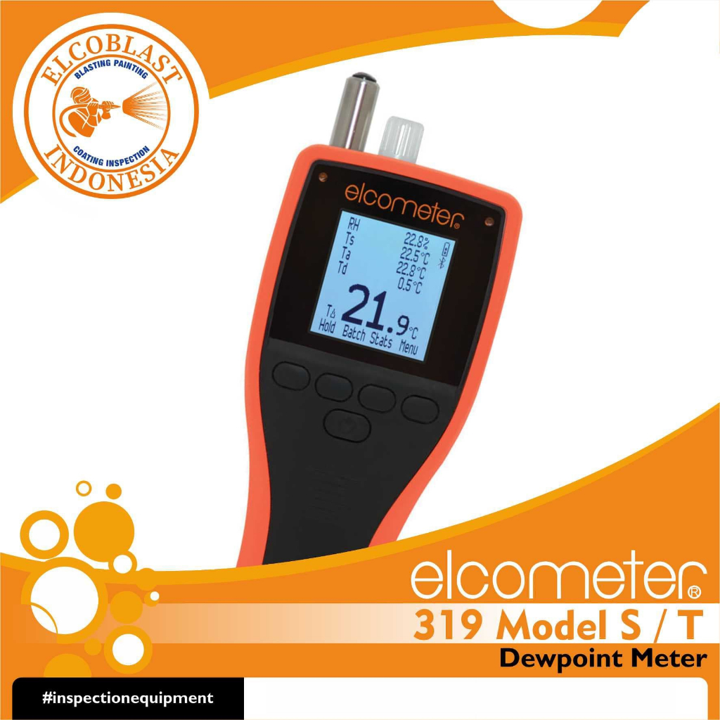 Jual Elcometer 319 – Dewpoint Meter G319-S (Pengukur Suhu & Kelembapan) | Shopee Indonesia