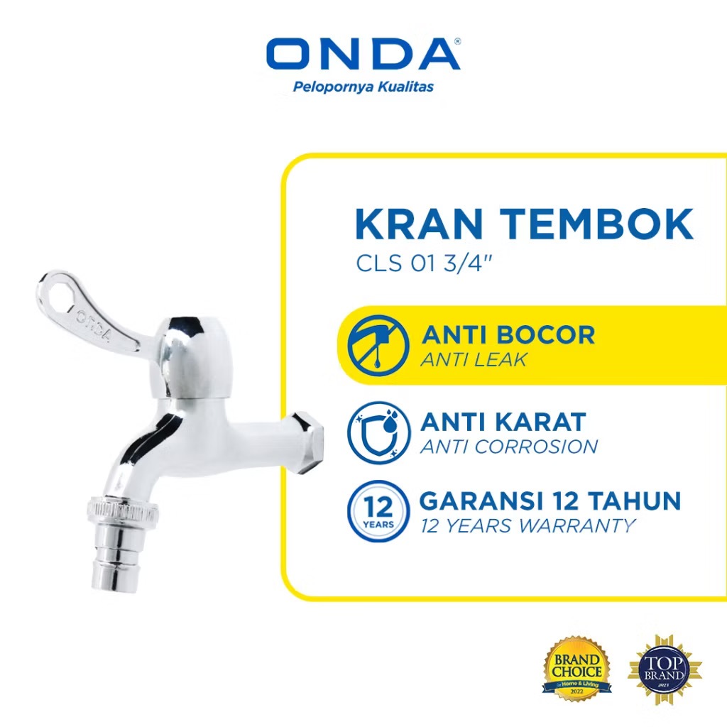 Jual ONDA Kran Mesin Cuci Kran Air Tembok Selang Air Anti Bocor Anti ...