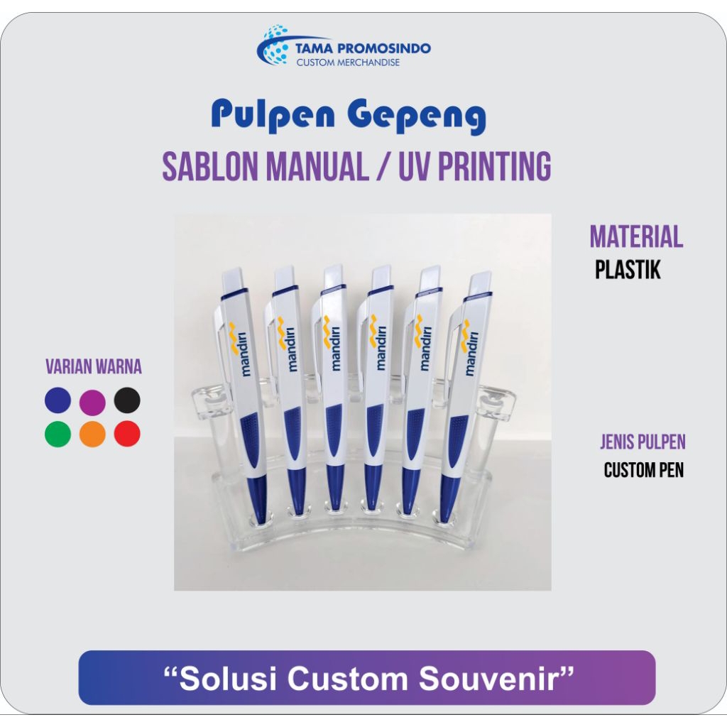 Jual Pulpen custom / pulpen gepeng / pulpen gepeng custom / pulpen ...