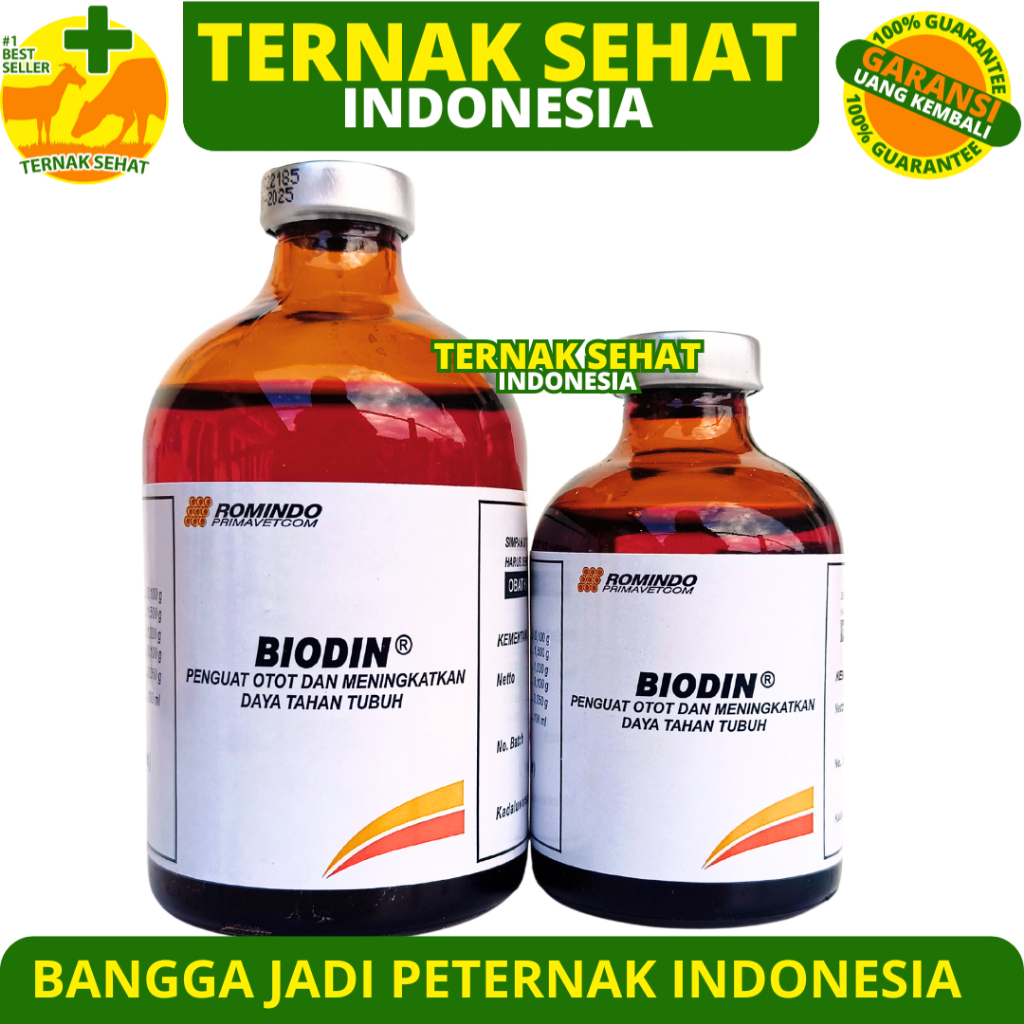 Jual BIODIN 100ML DAN BIODIN 50ML - Vitamin Hewan Energi Instan Penguat ...