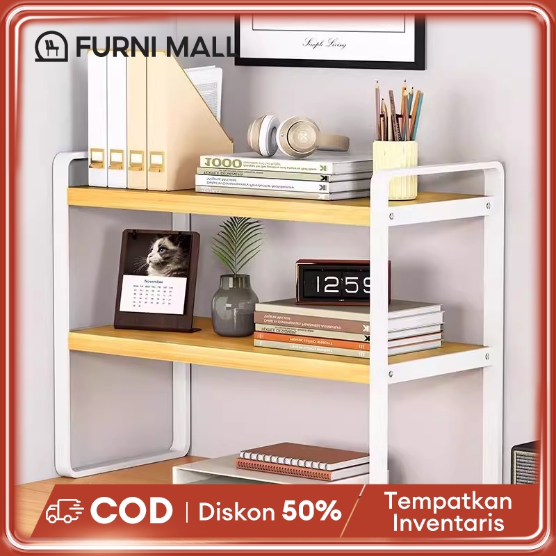 Jual Rak Buku Rak Meja Stationery Desktop Storage Rak Buku Desktop Rak ...
