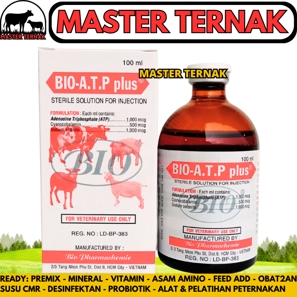 Jual BIO ATP PLUS 100ML - Vitamin Hewan Energi Instan Penguat Otot ...