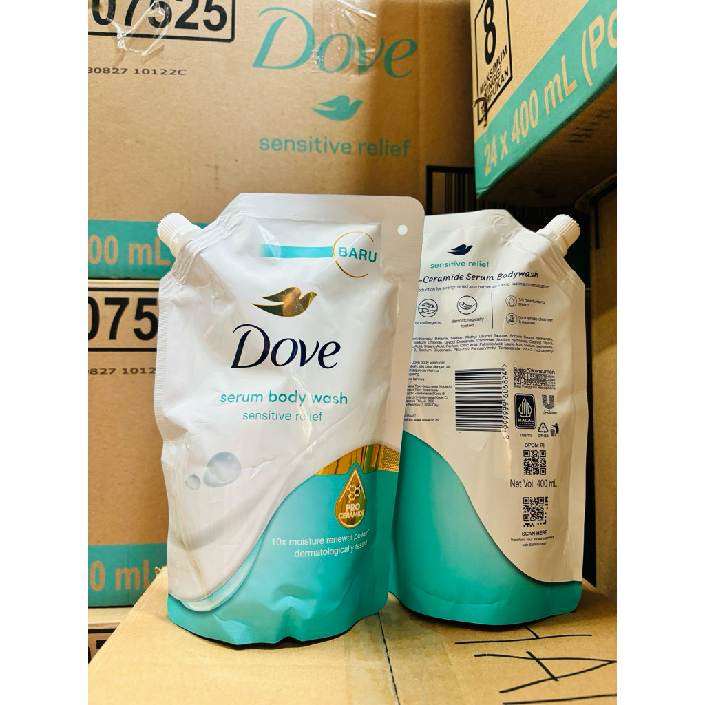 Jual Dove Serum Body Wash Pro-Ceramide - Sensitive Relief 400ml ...