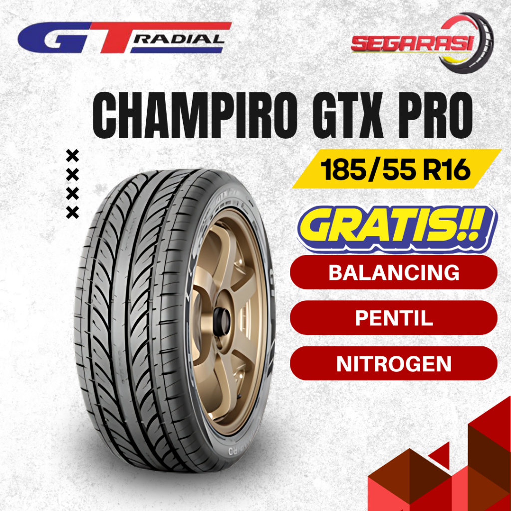 Jual GT Radial Champiro GTX PRO 185/55 R16 Ban Mobil GT Radial Ring 16 ...