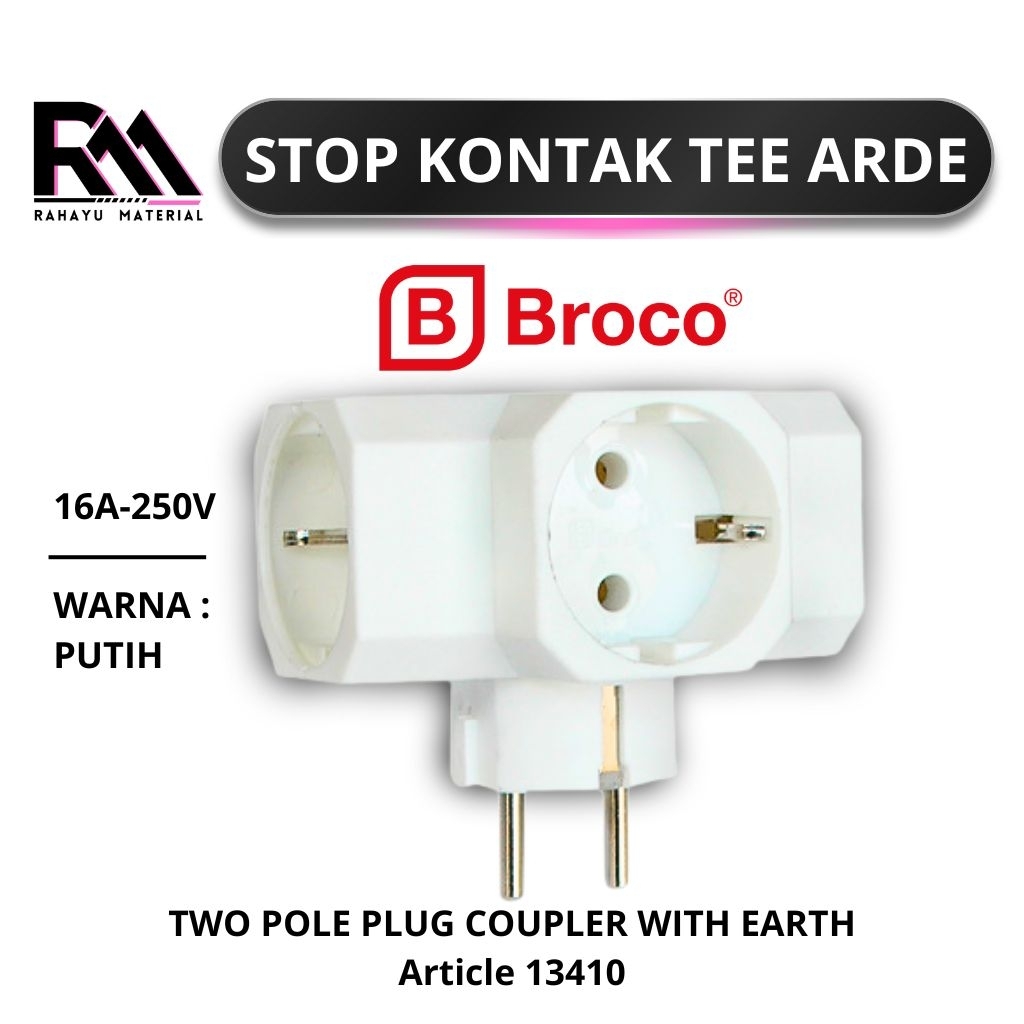 Jual Steker colokan Tee arde broco | Shopee Indonesia