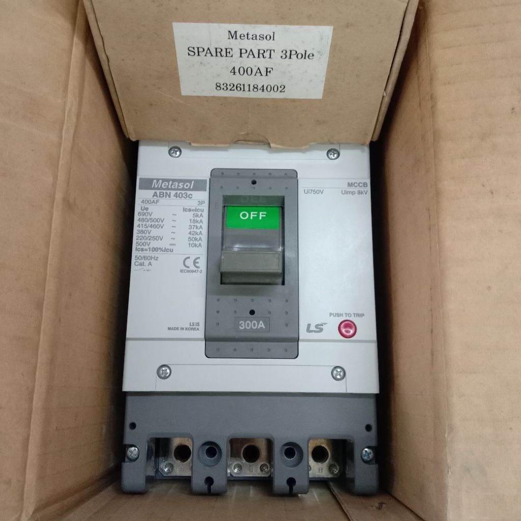 Jual Mccb/Breaker LS ABN 403c 3P 300A Original | Shopee Indonesia