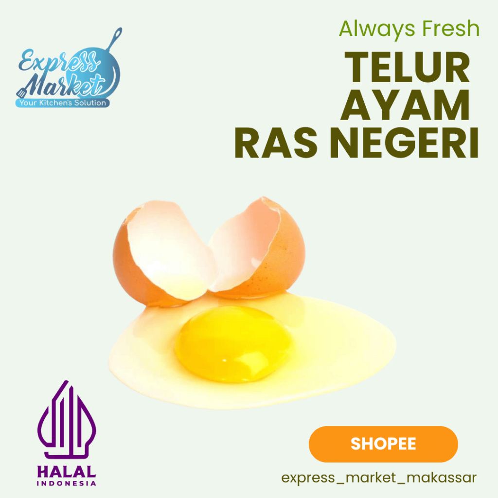 Jual Telur Ayam Ras Negeri Curah Fresh Halal Ukuran Besar | Shopee ...
