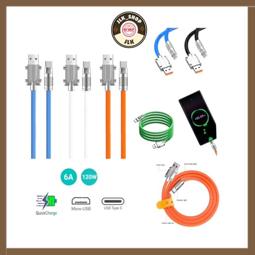 Jual (JLK)Kabel Data Usb Type C Micro /Kabel Data Silikon Power Max ...