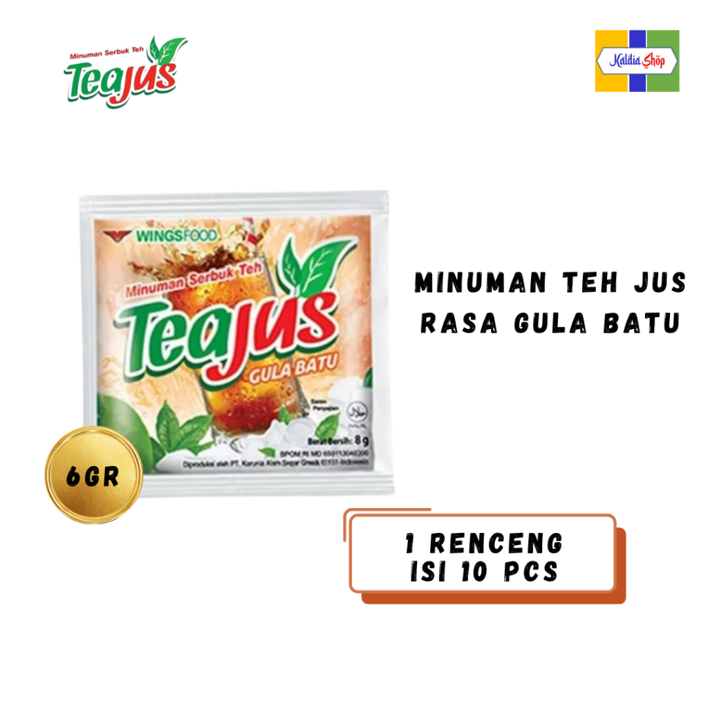 Jual Tea Jus Gula Batu 6g ( 1 Renceng ) | Shopee Indonesia