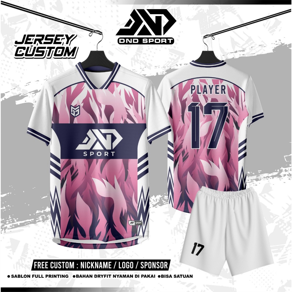 Jual Jersey Futsal Sepakbola Fantastic Free Custom Nama Nomor Logo ...