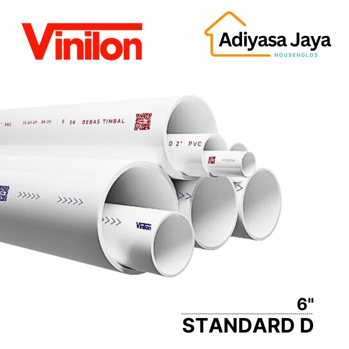 Jual Vinilon Standard D 6 (Vinilon) / Pipa PVC Kelas D | Shopee Indonesia