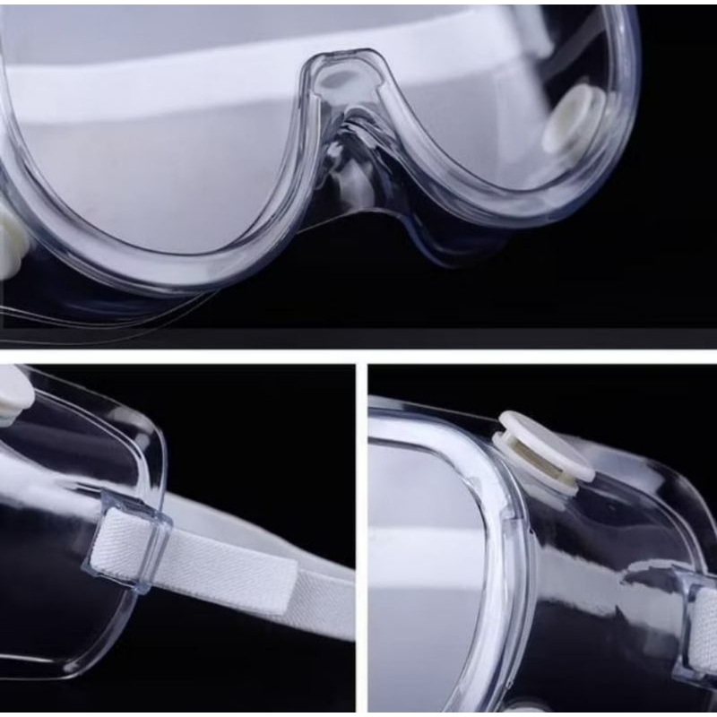 Jual Kacamata Safety Goggles APD Medis Lab Glasses Bening | Shopee ...