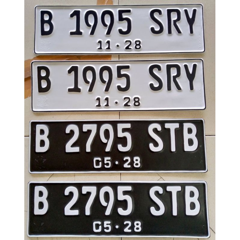 Jual Plat nomor mobil standar lengkap logo korl*nt*s pol*s* | Shopee ...