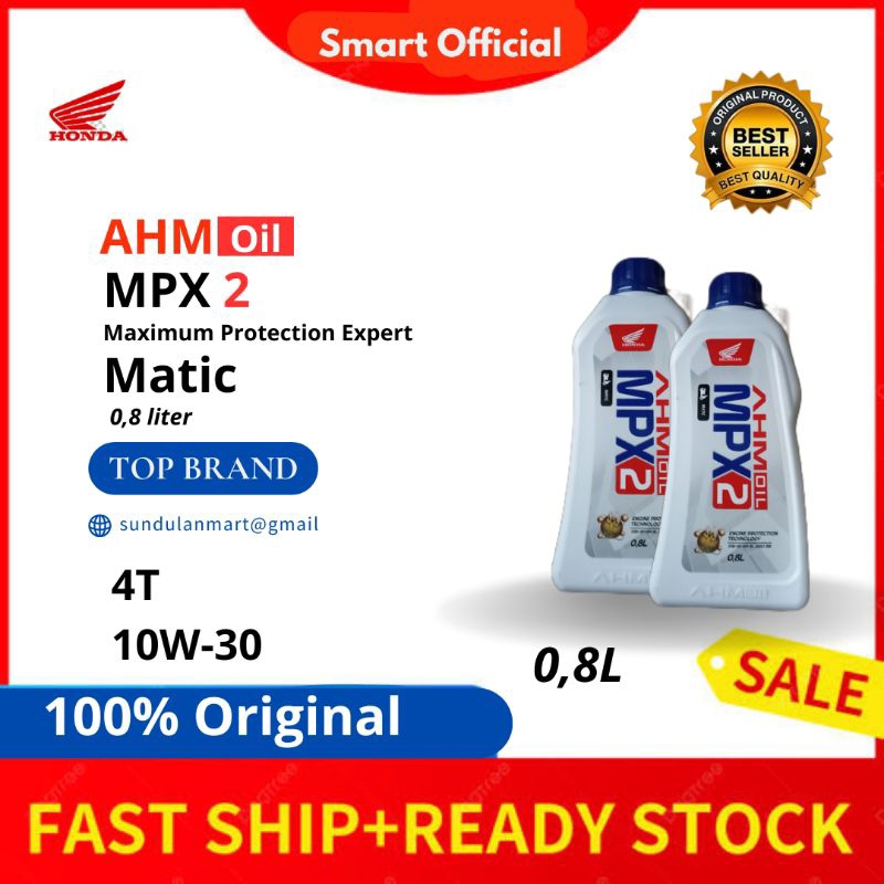 Jual AHM OIL MPX 2 MATIC 10W-30 original | Shopee Indonesia