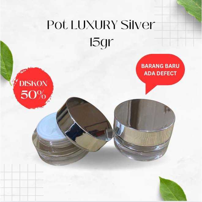 Jual Pot Luxury 15g Silver (Barang Defect) | Shopee Indonesia