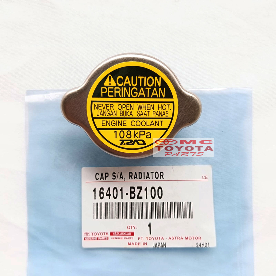 Jual Tutup Cap Radiator Original Toyota Agya Ayla Calya Sigra 16401-BZ100 Cap Tutup Radiator Kap ...