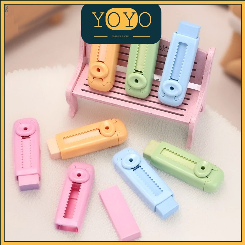 Jual Sliding Eraser / Hapusan Mekanik Warna Lucu Tidak Meninggalkan ...
