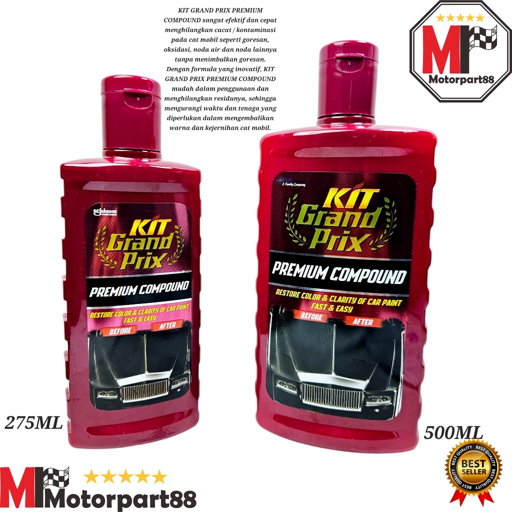 Jual KIT GRAND PRIX PREMIUM COMPOUND menghilangkan goresan cacat mobil ...