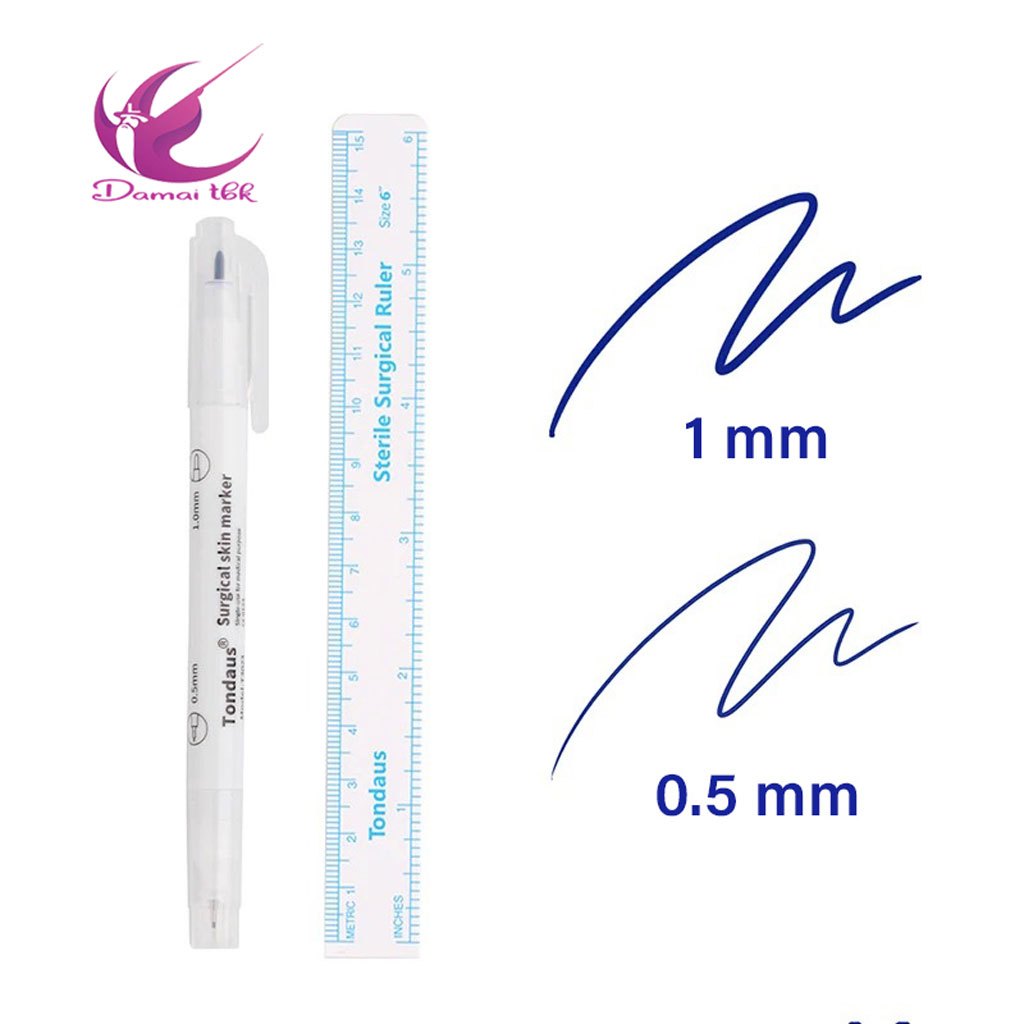 Jual Spidol Medical Skin Marker Double Head Tip Spidol Kulit Operasi ...