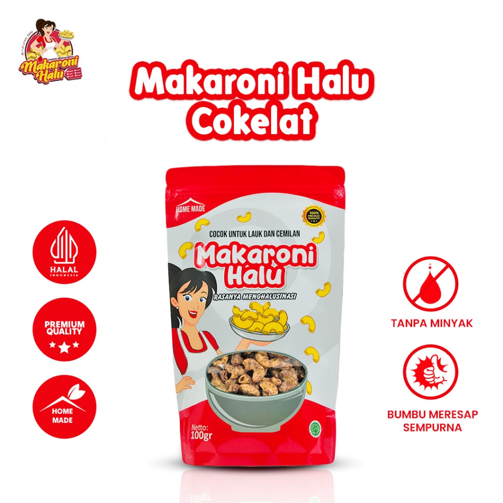 Jual Makaroni Halu - Makaroni Coklat 100gr | Shopee Indonesia