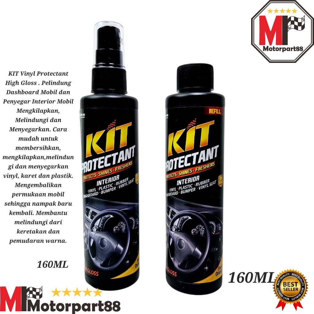 Jual KIT PROTECTANT HIGHGLOSS GEL PELINDUNG INTERIOR MOBIL VINYL ...