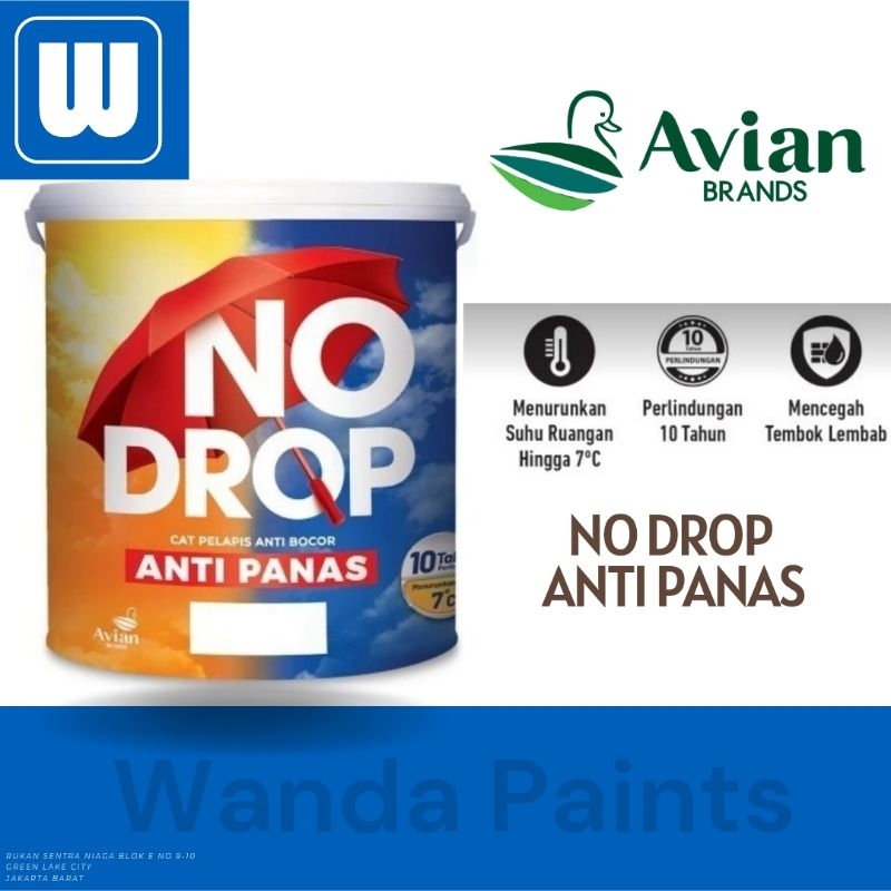 Jual NO DROP ANTI PANAS CAT PELAPIS ANTI BOCOR LINDUNGI 10 TAHUN (3.2 LT) | Shopee Indonesia