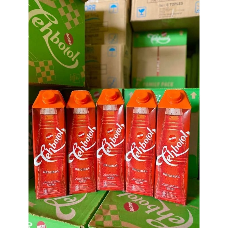 Jual TERMURAH - SATU DUS TEH BOTOL SOSRO TP 1 LITER ISI 12 MINUMAN TEH ...