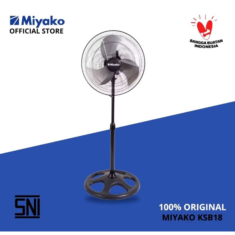 Jual Kipas Angin Berdiri Besi Miyako KSB-18 18inchi/Stand Fan Besi ...