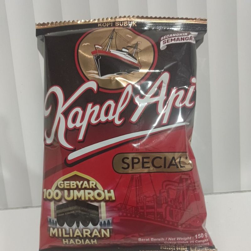 Jual KAPAL API SPECIAL 150gr, KOPI BUBUK MURNI | Shopee Indonesia