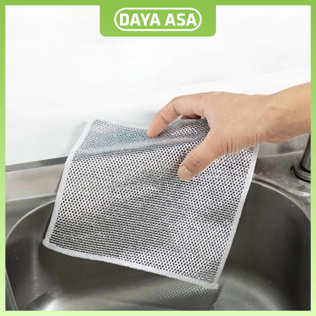 Jual Kain Lap Cuci Piring Kawat Gosok Cuci Wajan Sabut Cuci Panci Halus ...