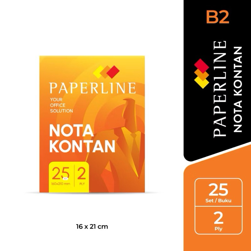 Jual Buku Nota Kontan BESAR 2 ply PAPERLINE / Nota Kontan Rangkap 2 ...