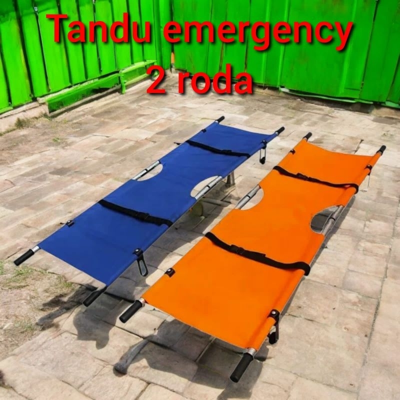 Jual Tandu Lipat besi Pasien Alat tandu pasien lipat 2 roda emergency ...