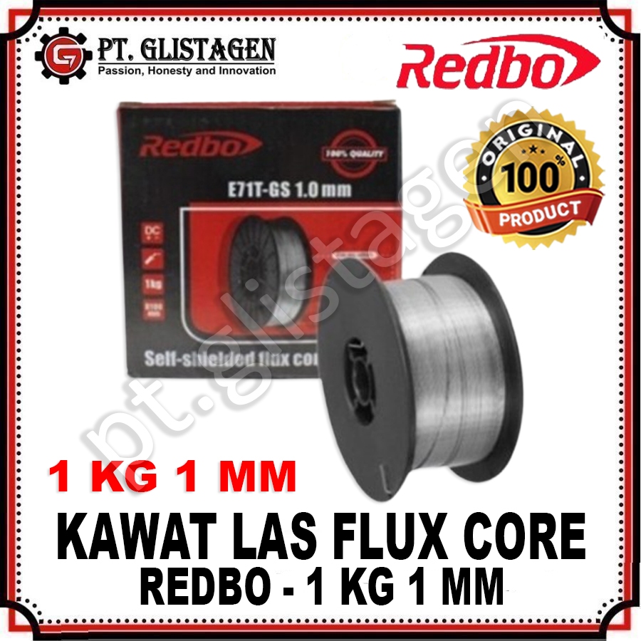 Jual REDBO Kawat Las CO2 MIG Flux Core Wire 1.0MM 1KG E71T-11 Kawat Las MIG MIGI ORIGINAL REDBO ...