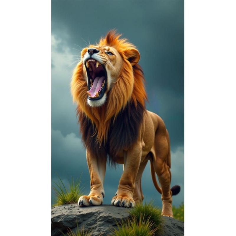 Jual POSTER CETAK, SINGA ART, hiasan dingding, lukisan cetak , Tanpa ...