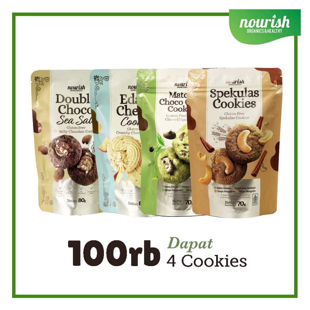 Jual Bundling Cookies Gluten Free - 100K Get 4 Cookies | Shopee Indonesia
