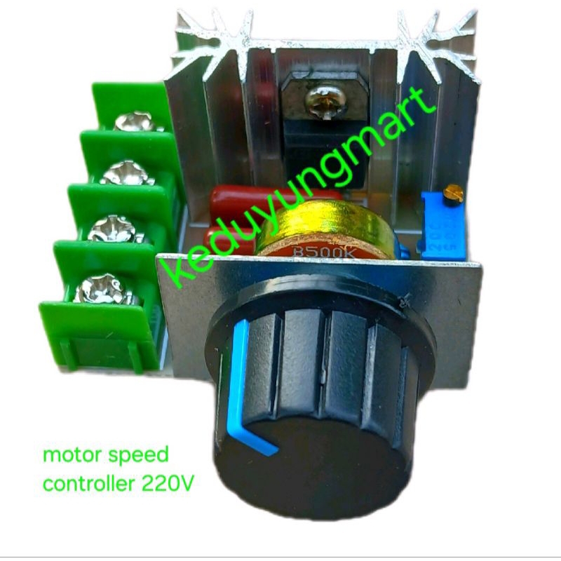Jual Motor speed controller 220V AC PWM Dimmer SCR 2000W regiulator with potensio | Shopee Indonesia