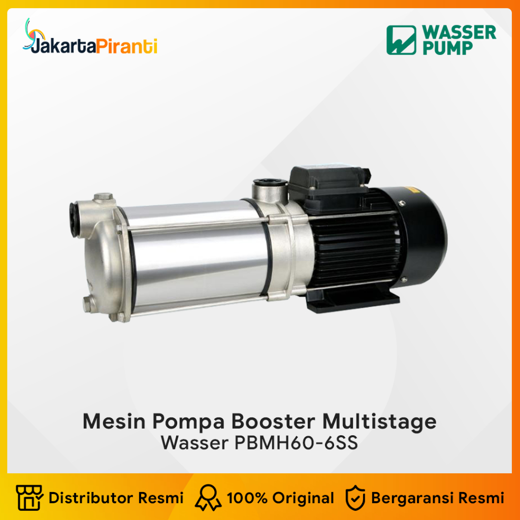 Jual Pompa Booster Stainless Wasser PBMH60-6SS 60L/Min 58M Pompa Dorong ...